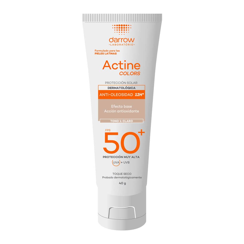 Darrow Actine Colors Protector Solar Spf 50+ Tintado Color Claro
